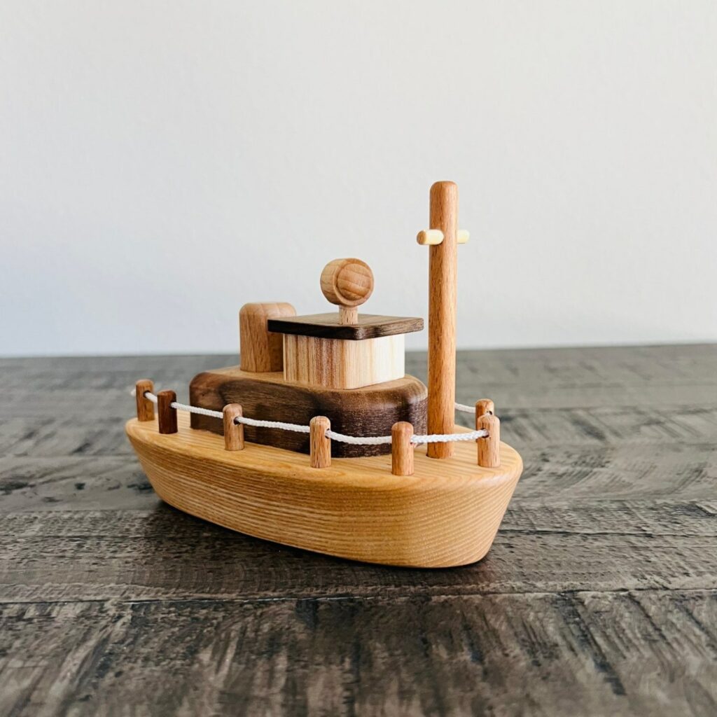 Handmade Wooden Boat - OakPineToys